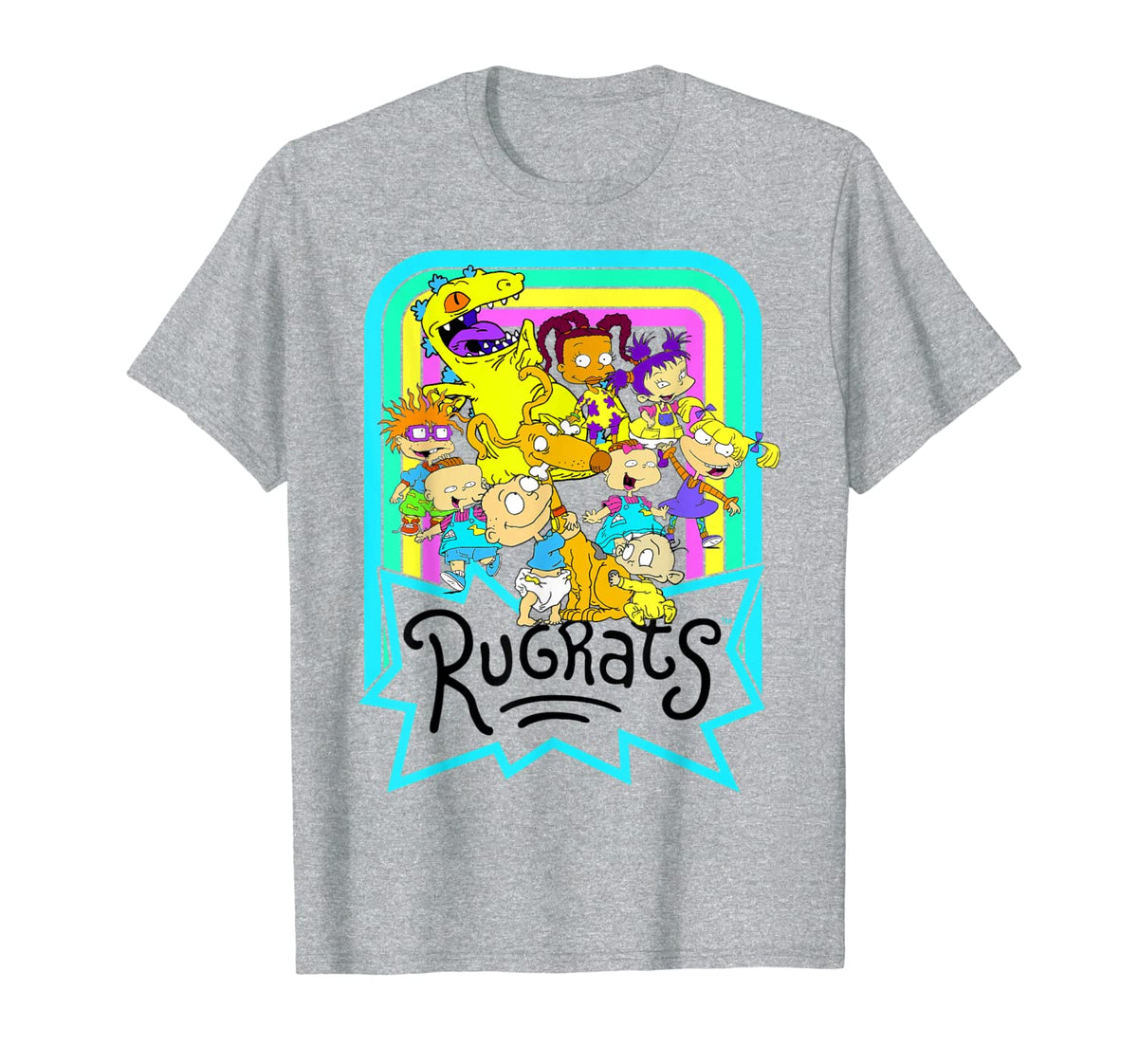 Nickelodeon Rugrats Neon Rainbow Reptar And Friends T-Shirt – Australia ...